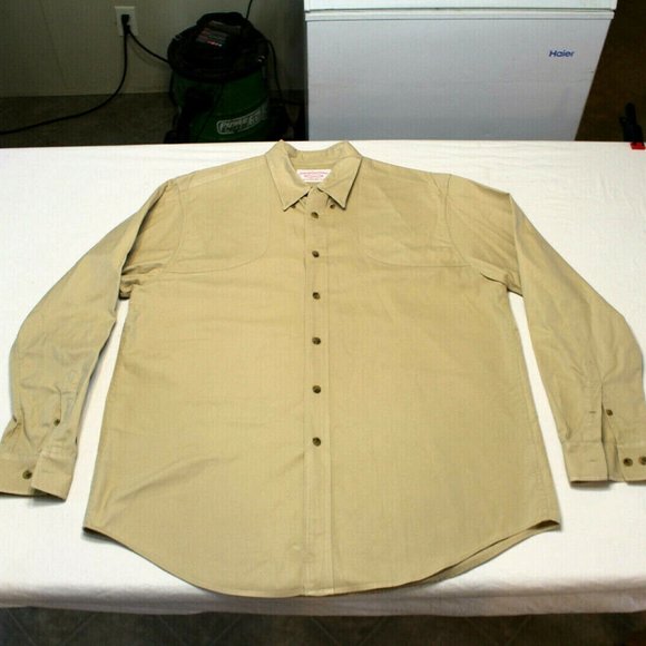 Filson | Shirts | Filson Button Front Brown Safari Guide Large Tall ...